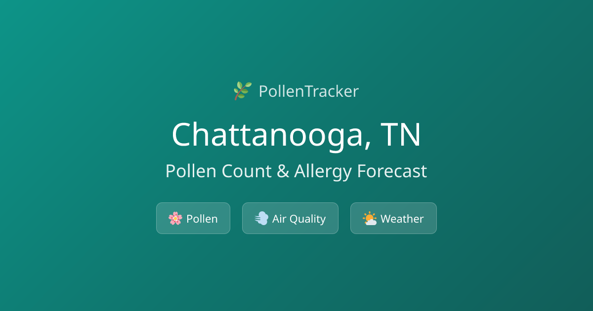 Chattanooga Pollen Count & Allergy Forecast Today | PollenTracker