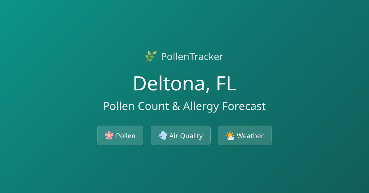 Deltona Pollen Count & Allergy Forecast Today | PollenTracker